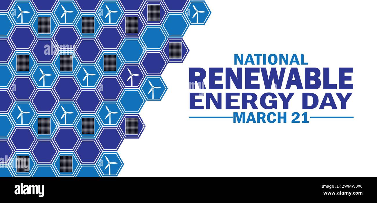 National Renewable Energy Day. Holiday concept. Template for background ...