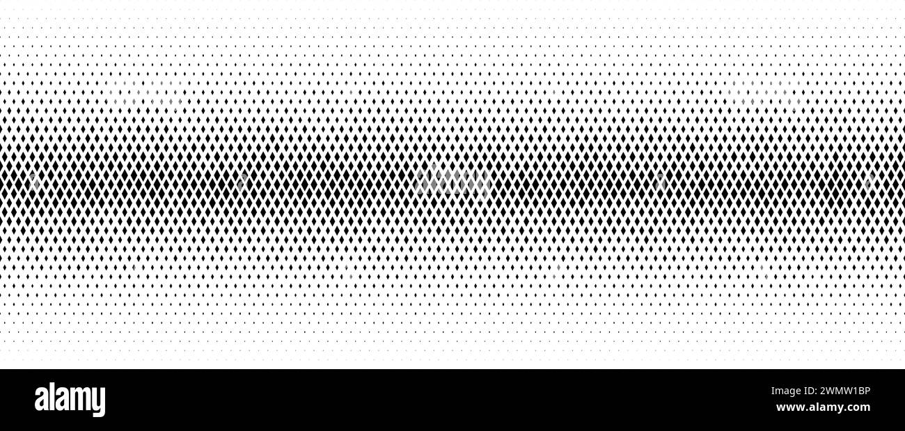 Rhombus gradient halftone texture. Diamond shape dot fading background ...