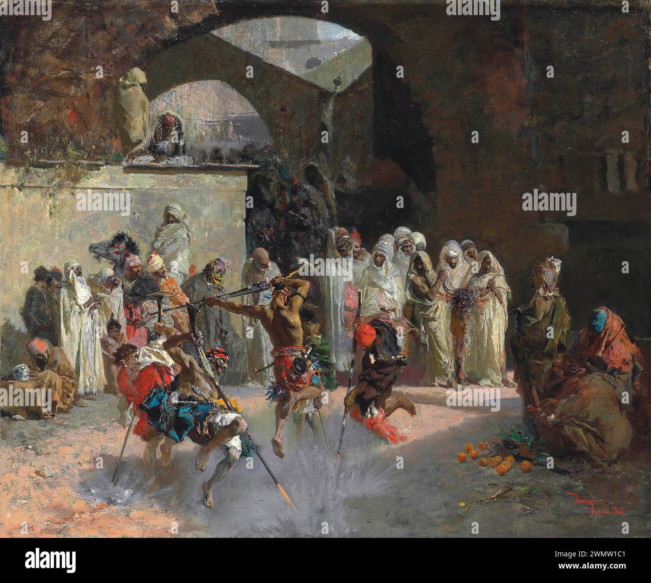 Fortuny Marià i Marsal - Arab Fantasia (olio su tela 50,8 x 62,2 cm ...
