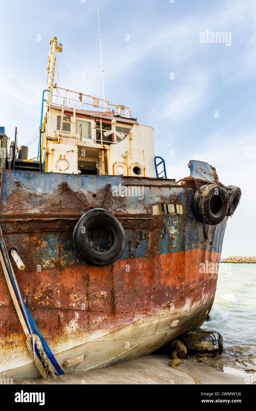 Cargo ship wreckage at coast hi-res stock photography and images - Alamy