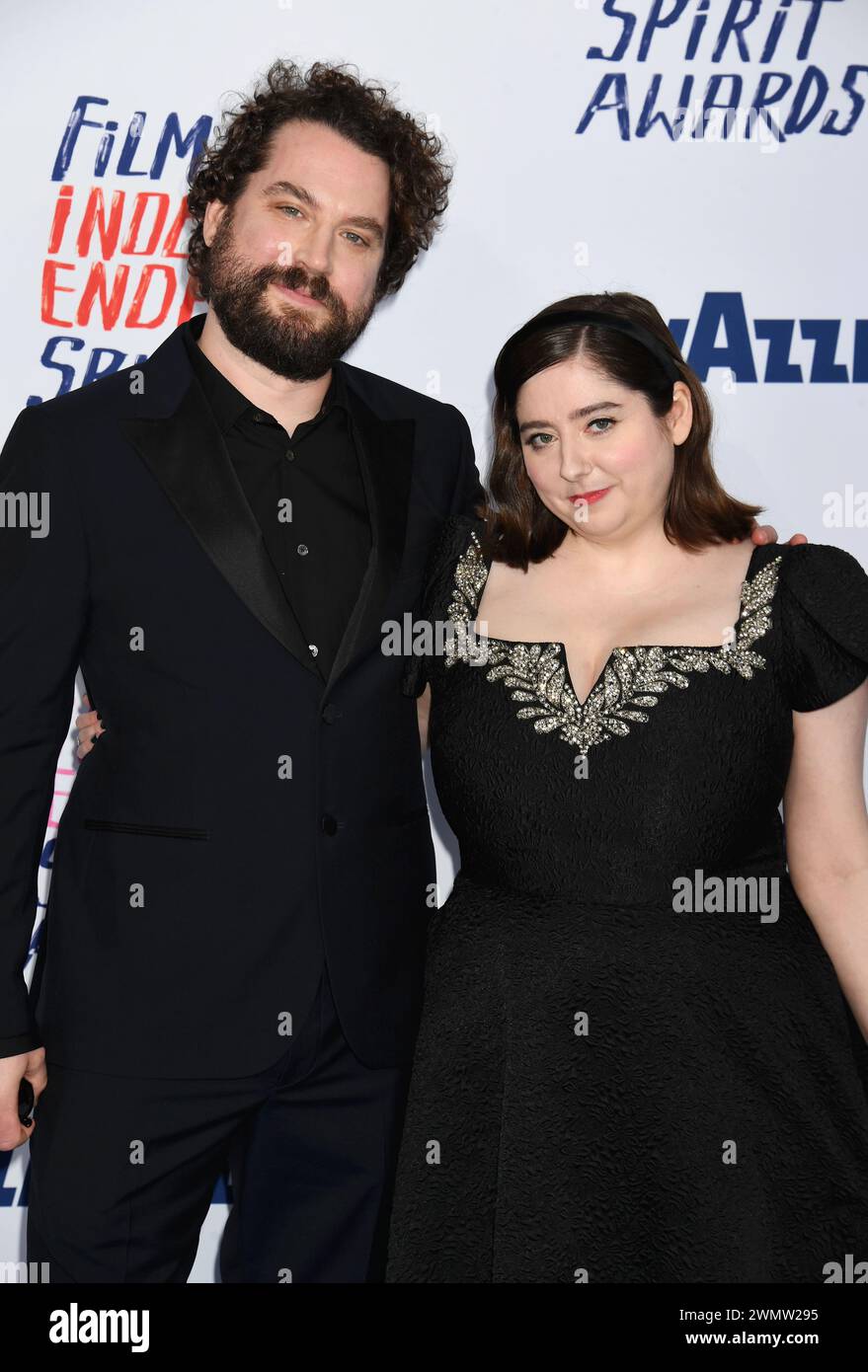 SANTA MONICA, CALIFORNIA - FEBRUARY 25: (L-R) Alex Mechanik and Samy ...