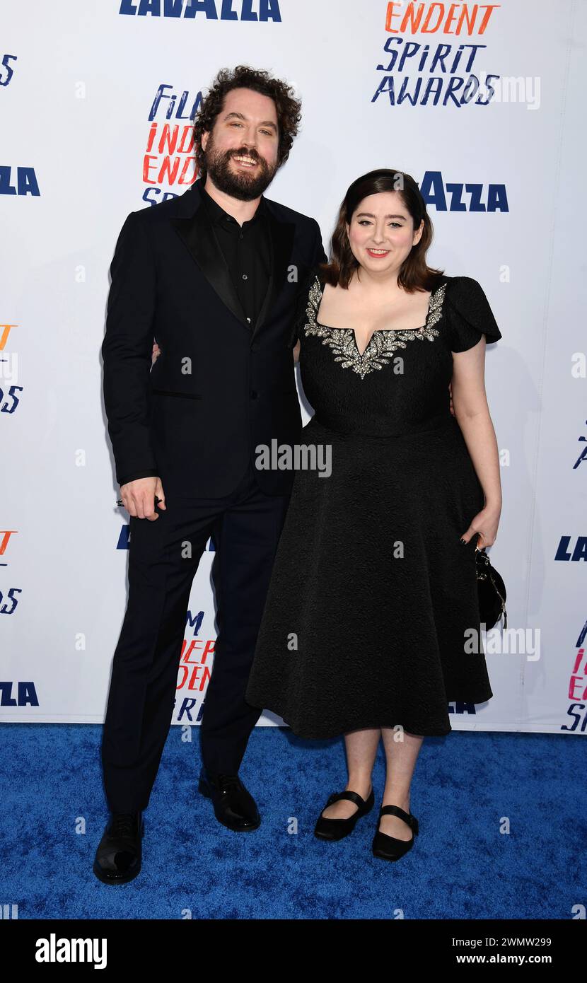 SANTA MONICA, CALIFORNIA - FEBRUARY 25: (L-R) Alex Mechanik and Samy ...