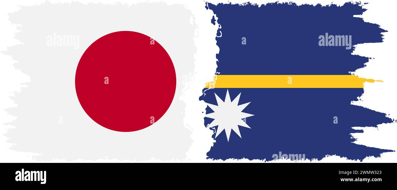 Japan nauru flag hi-res stock photography and images - Alamy