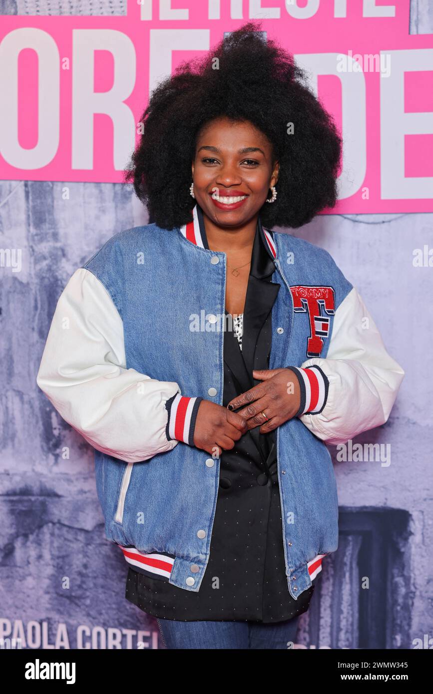 Paris, France. 27th Feb, 2024. Donia Scheena attending the photocall ...