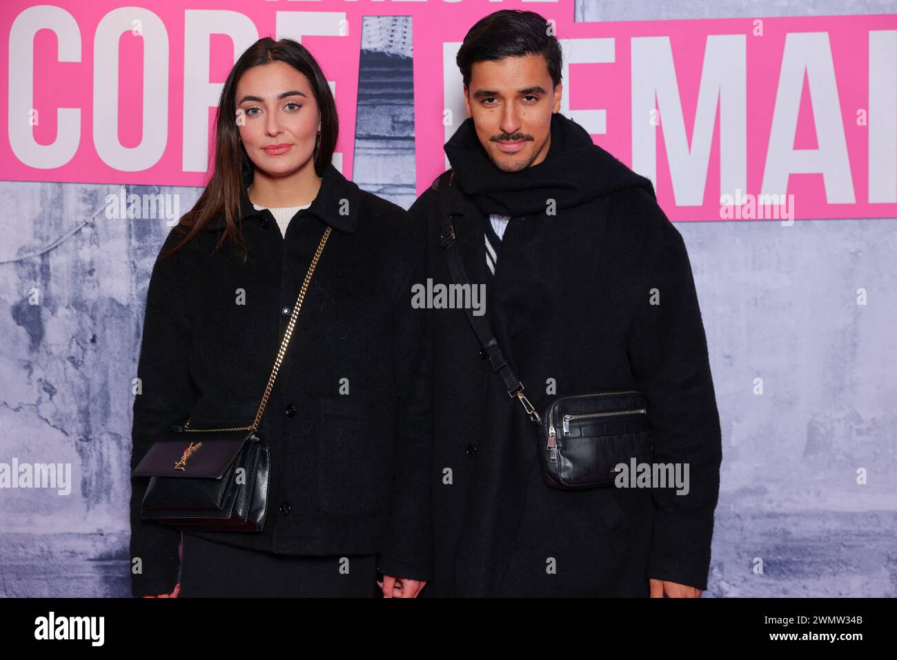 Cassandra Simmonet and Zouheir attending the photocall for the premiere ...
