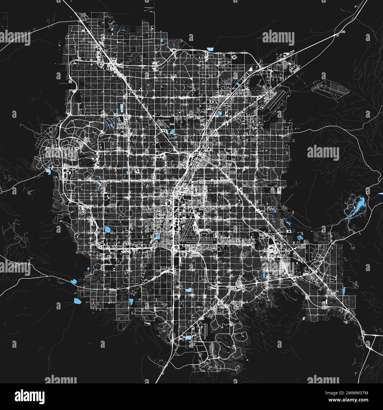 Las vegas city view Stock Vector Images - Alamy
