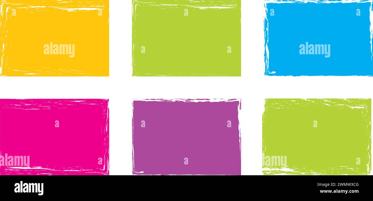 Grunge frame rectangle wave hi-res stock photography and images - Alamy