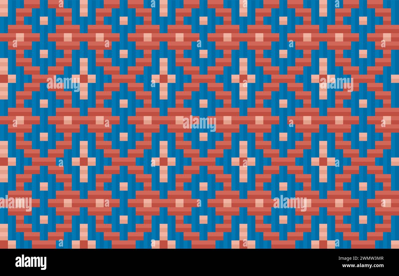 Seamless traditional woven pattern called Anyaman Stock Vector Image ...