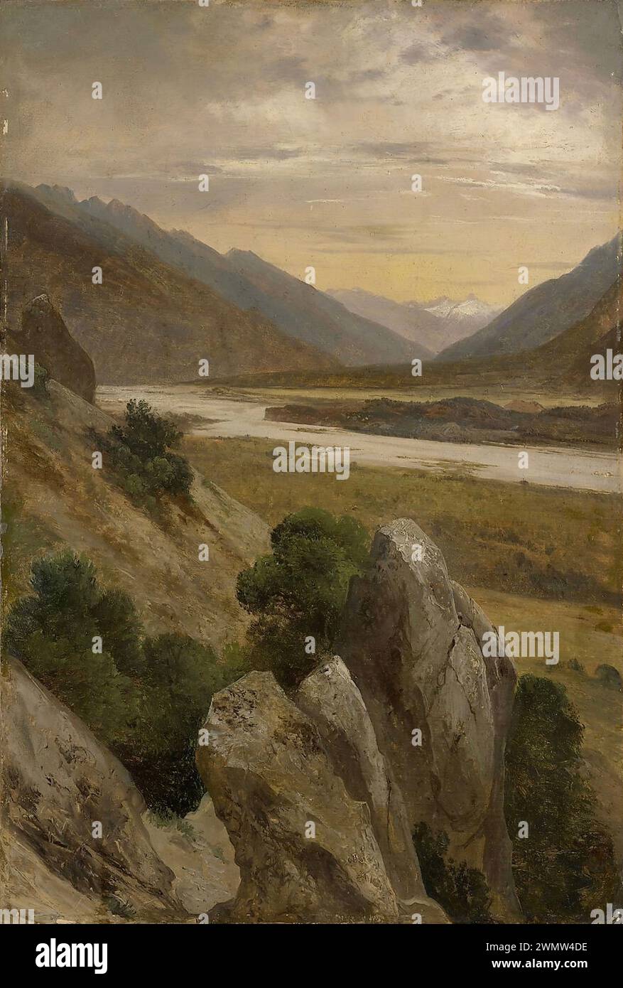 Alexandre calame landscape painting hi-res stock photography and images ...