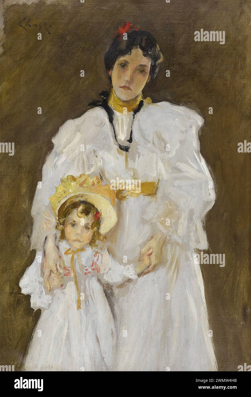 Chase William Merritt - Sketch for the Portrait of Mother and Child ...