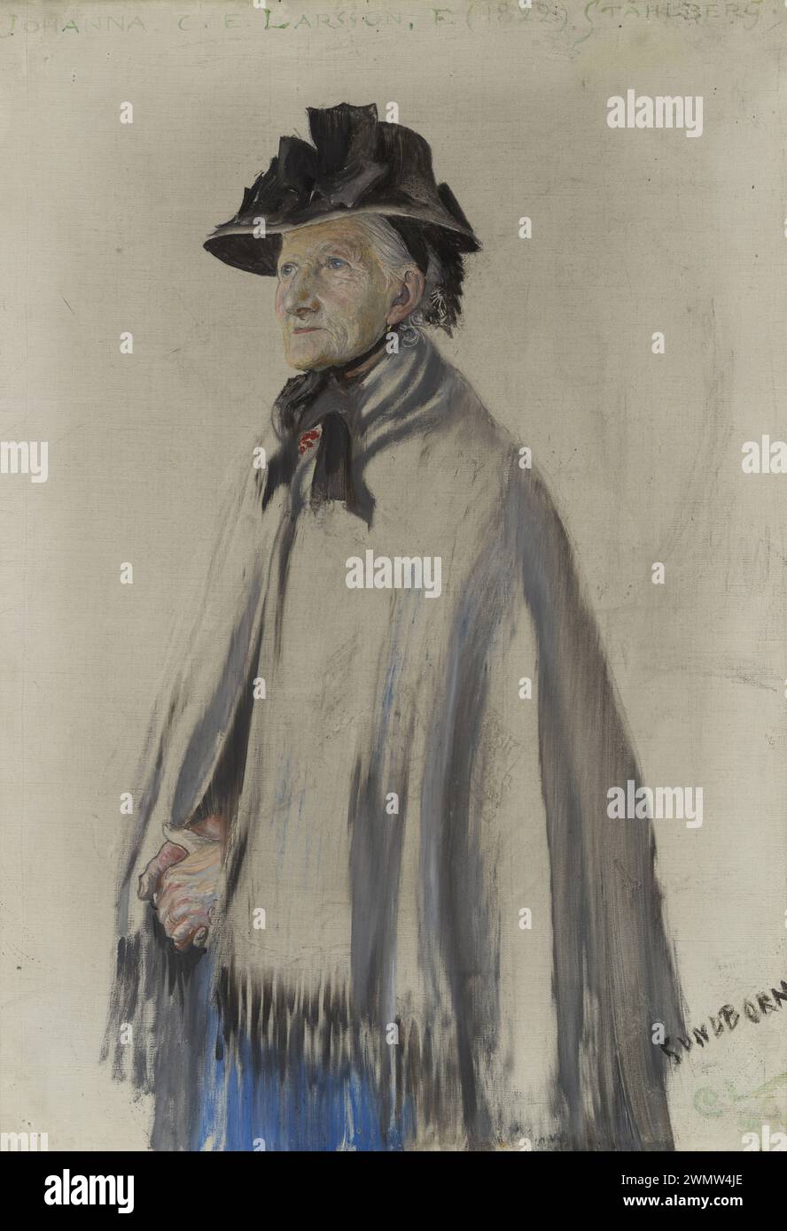 Larsson Carl - Portrait of the Artist's Mother (1898 Stock Photo - Alamy