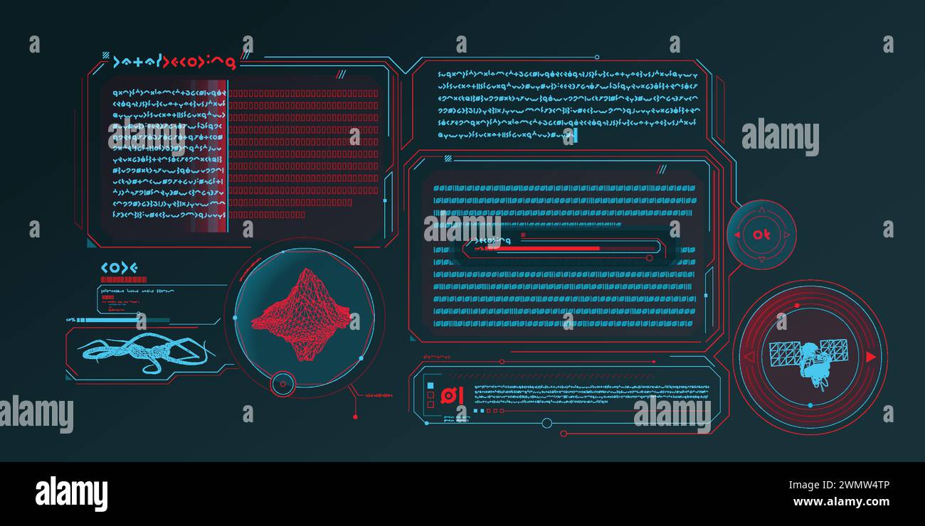 Data processing interface hi-res stock photography and images - Alamy