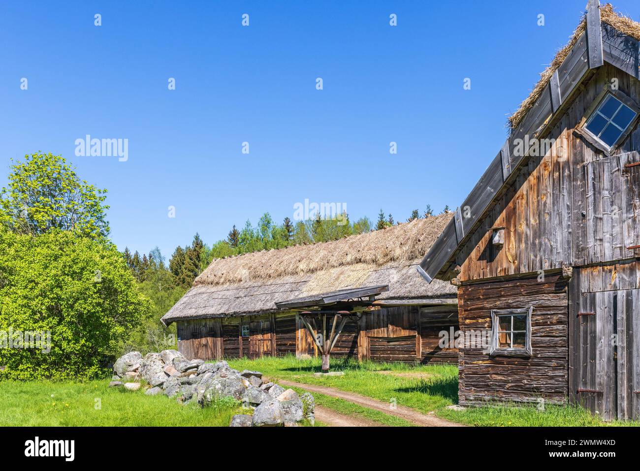 Old farm from the 19th century Stock Photo - Alamy