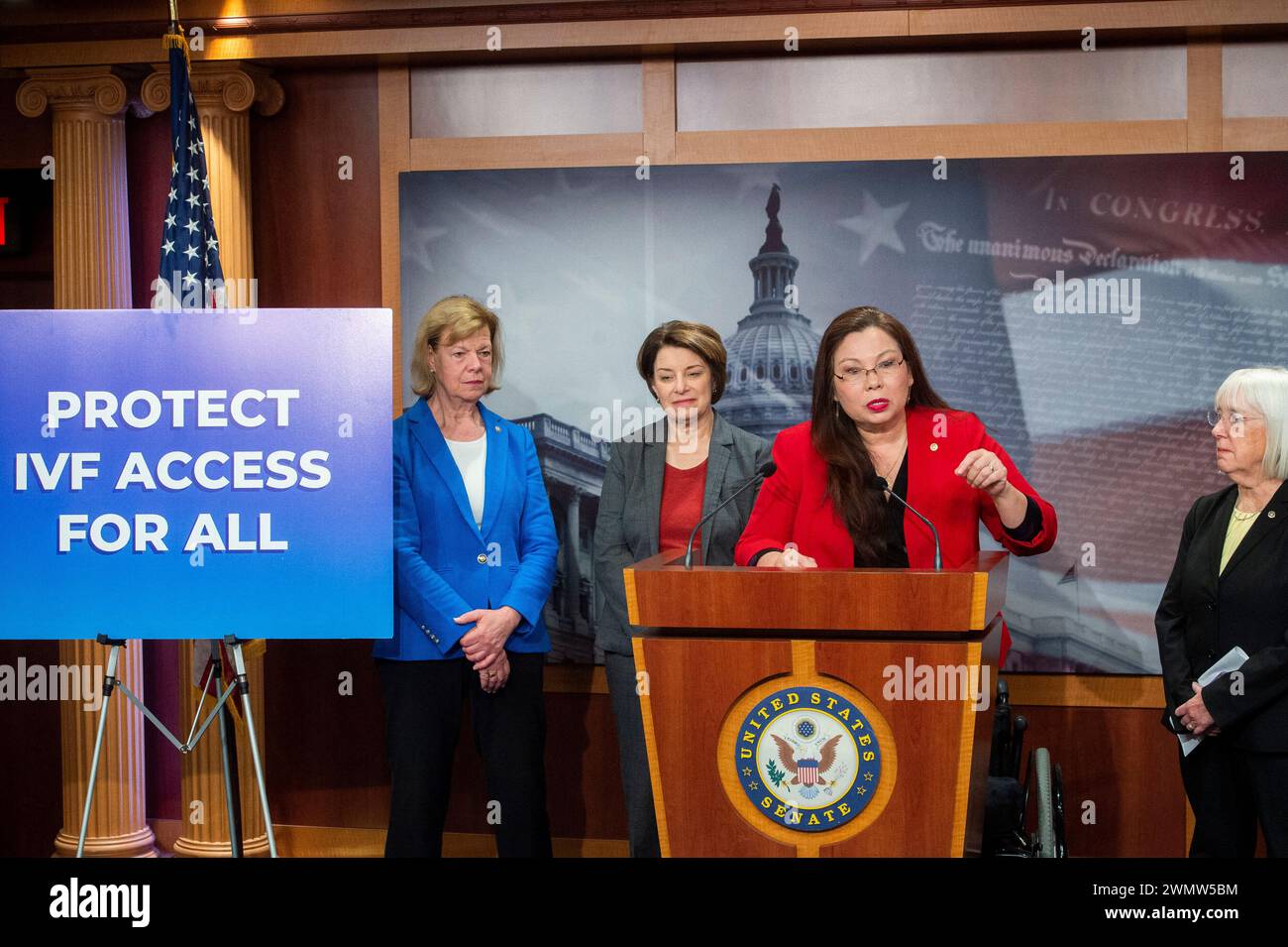 United States Senator Tammy Duckworth (Democrat of Illinois), second ...