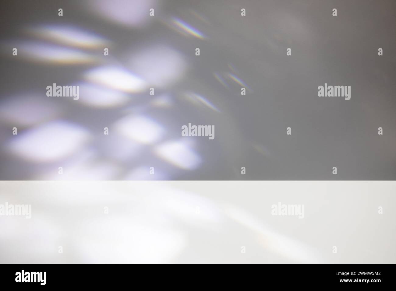 Empty Studio 3d background scene with disco crystal caustic light ...