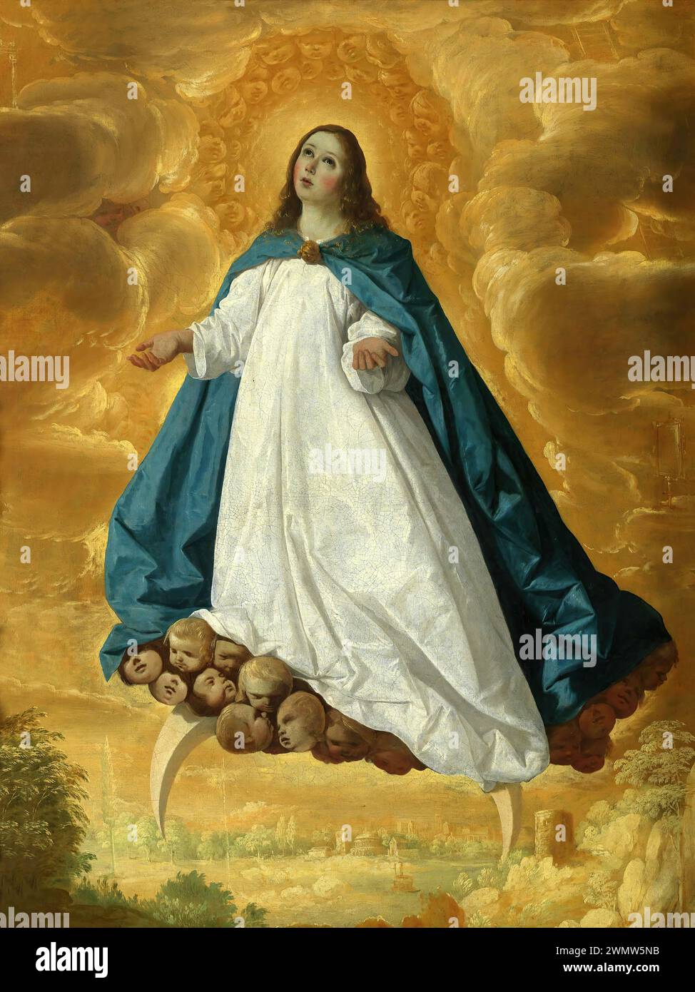 De Zurbarán Francisco - La Inmaculada Concepción (1635c Stock Photo - Alamy