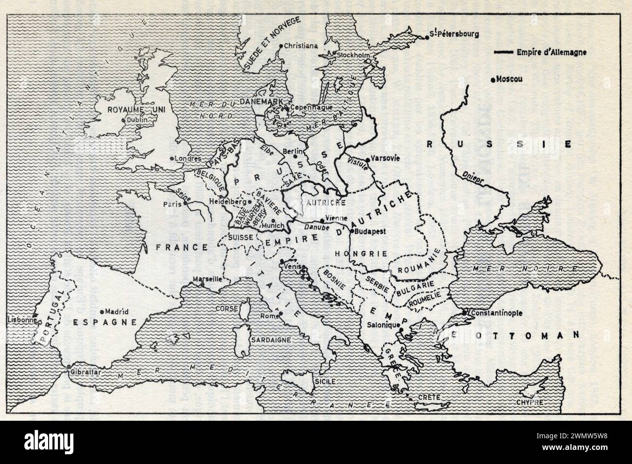 Carte europe france hi-res stock photography and images - Alamy
