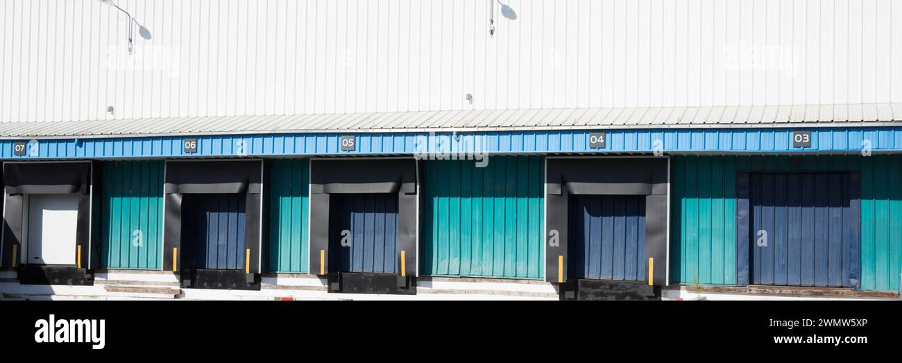 Loading of goods into the company modern logistics center Stock Photo ...
