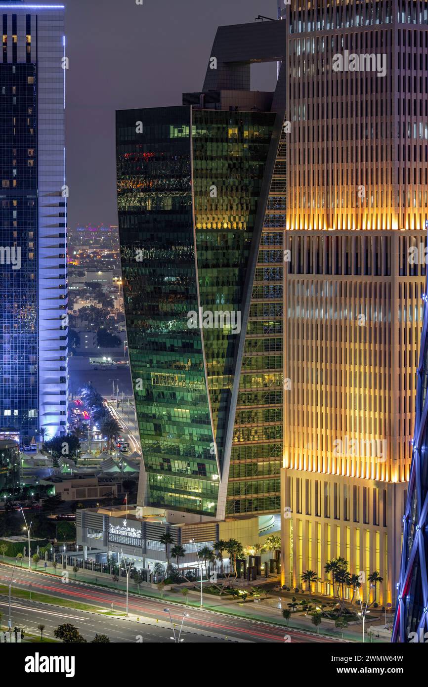 Doha Corniche in West Bay. The Doha Corniche is a popular location with ...