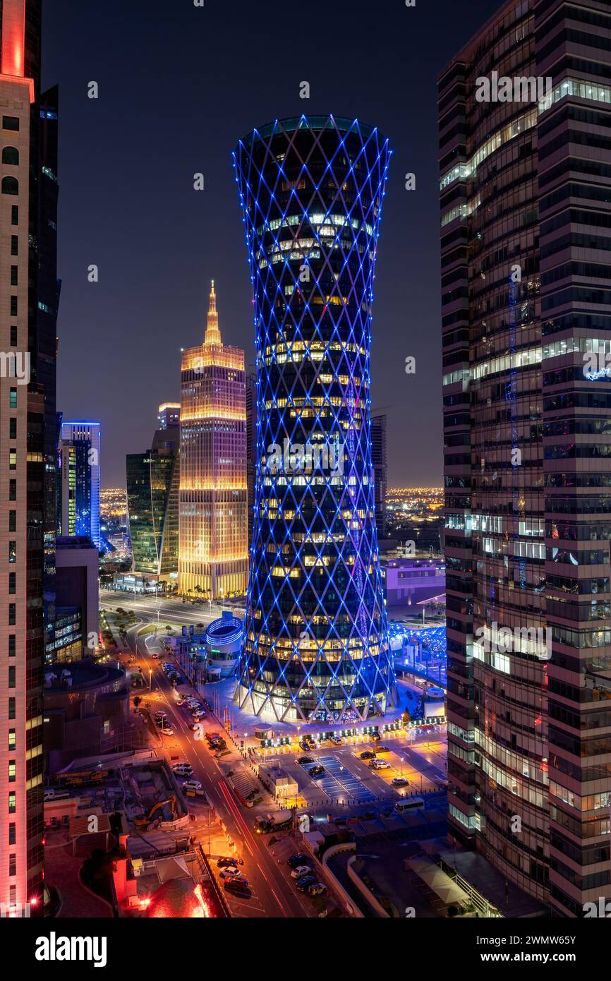 Doha Corniche in West Bay. The Doha Corniche is a popular location with ...