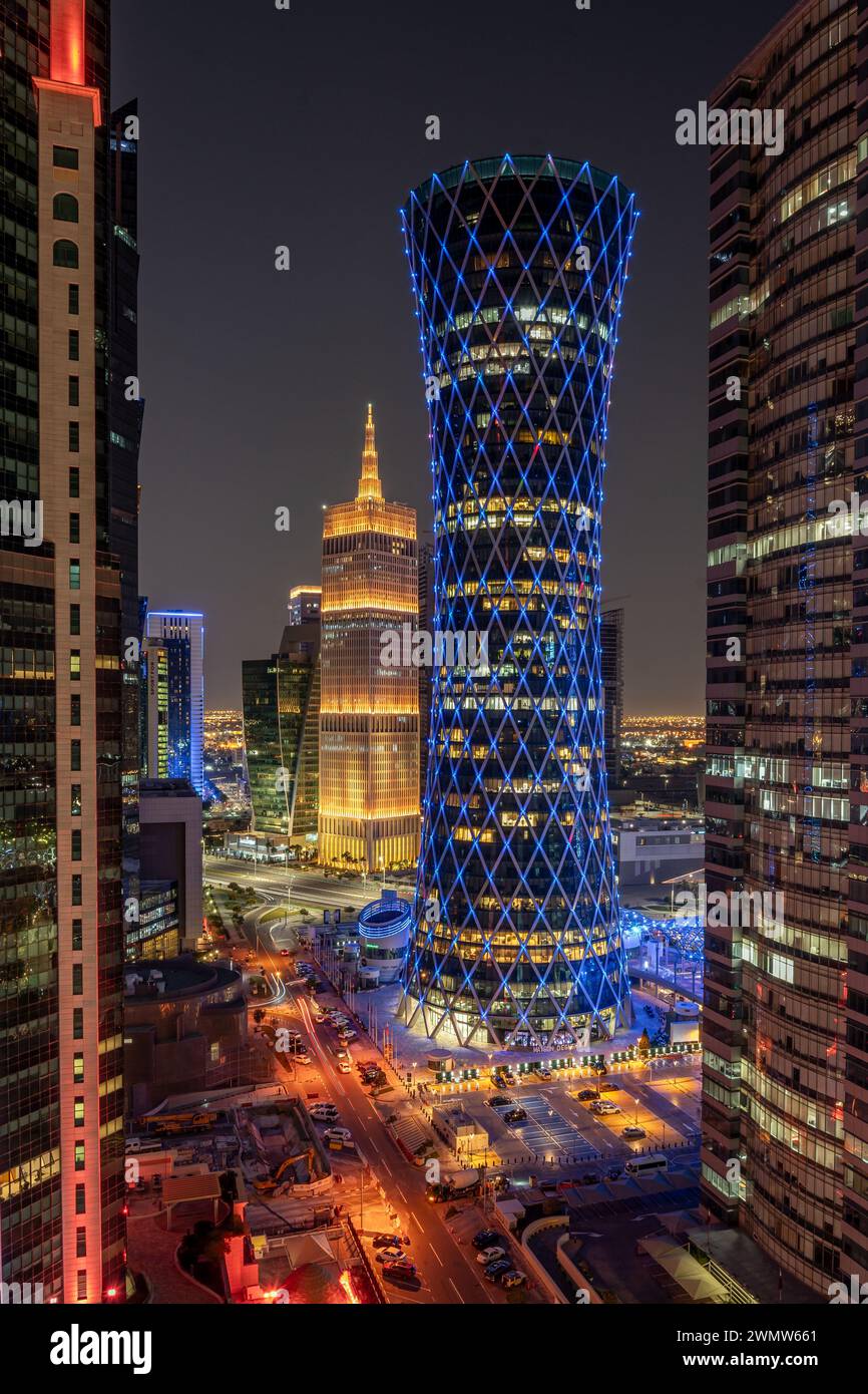 Doha Corniche in West Bay. The Doha Corniche is a popular location with ...