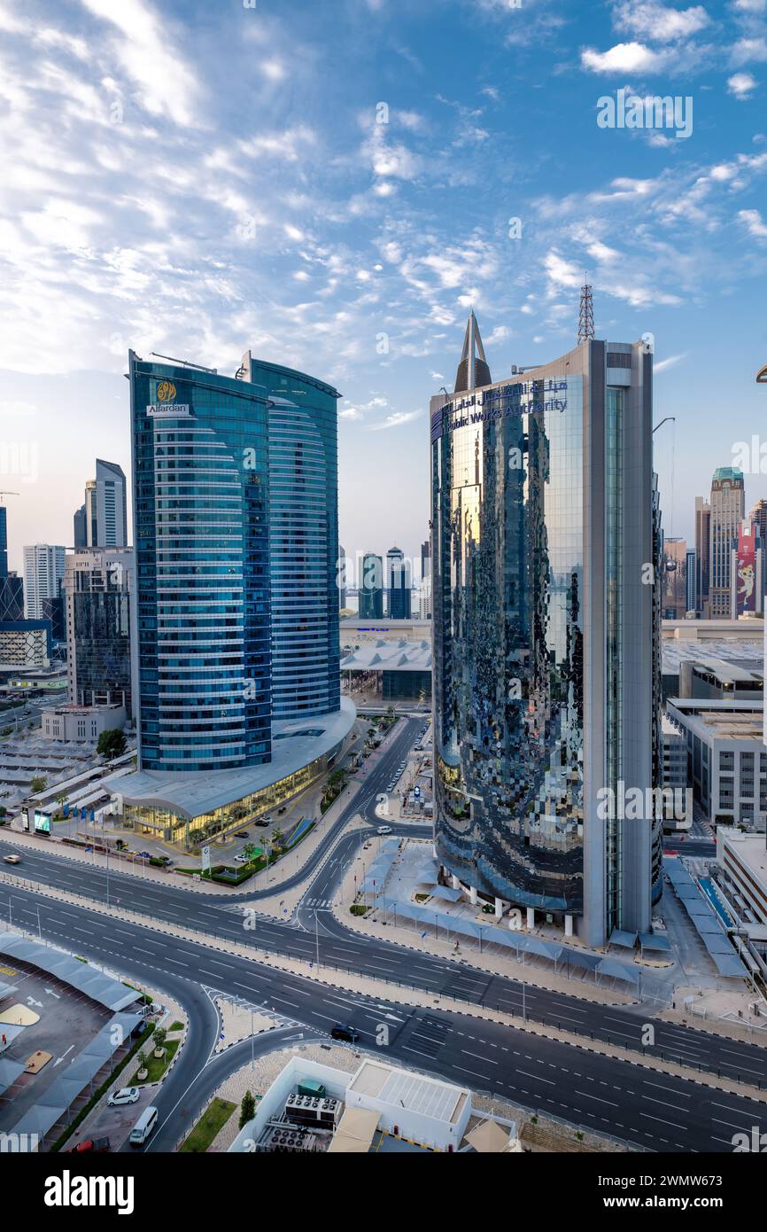 Doha Corniche in West Bay. The Doha Corniche is a popular location with ...