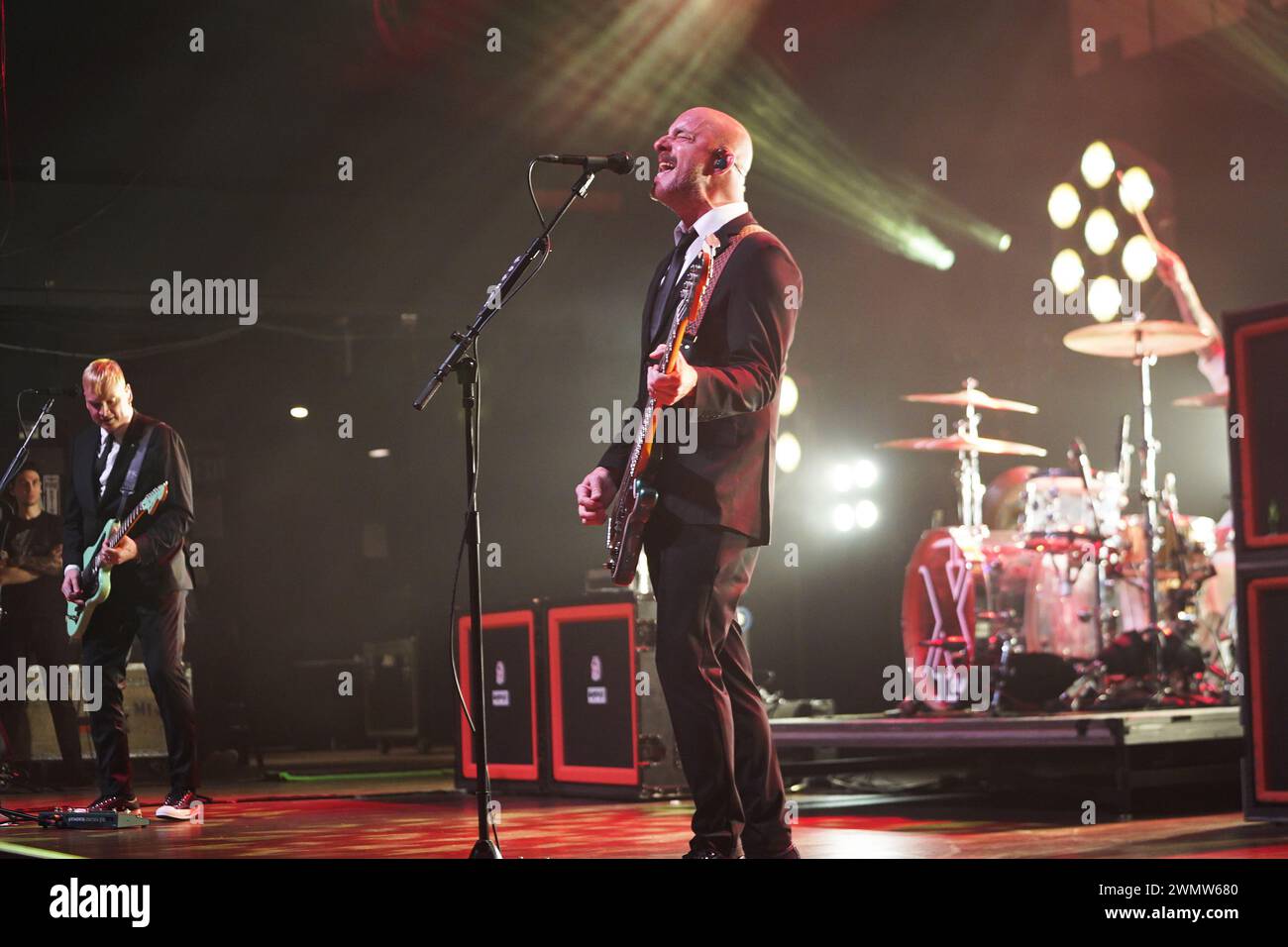 Dallas, United States. 26th Feb, 2024. Dan Andriano, the bassist and ...