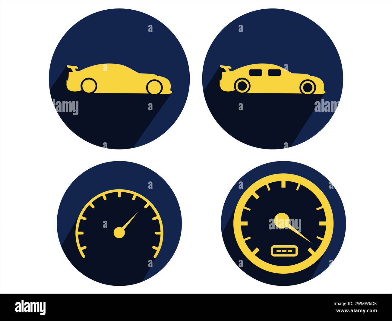 Tachometer logo vector hi-res stock photography and images - Alamy