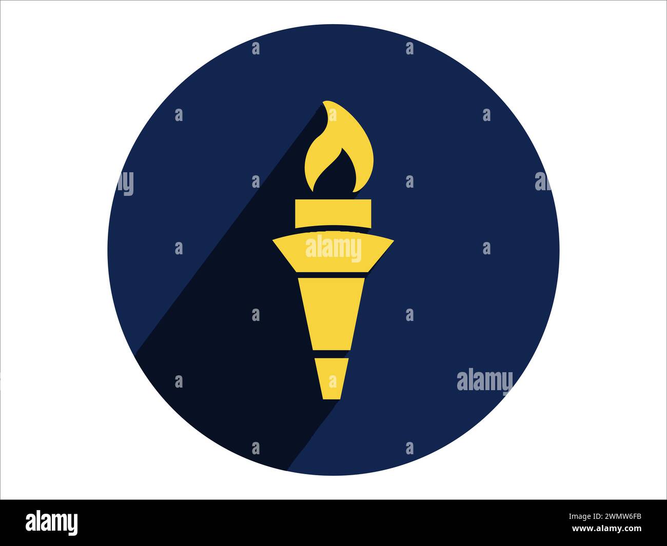 Greek fire torch icon Stock Vector Images - Alamy