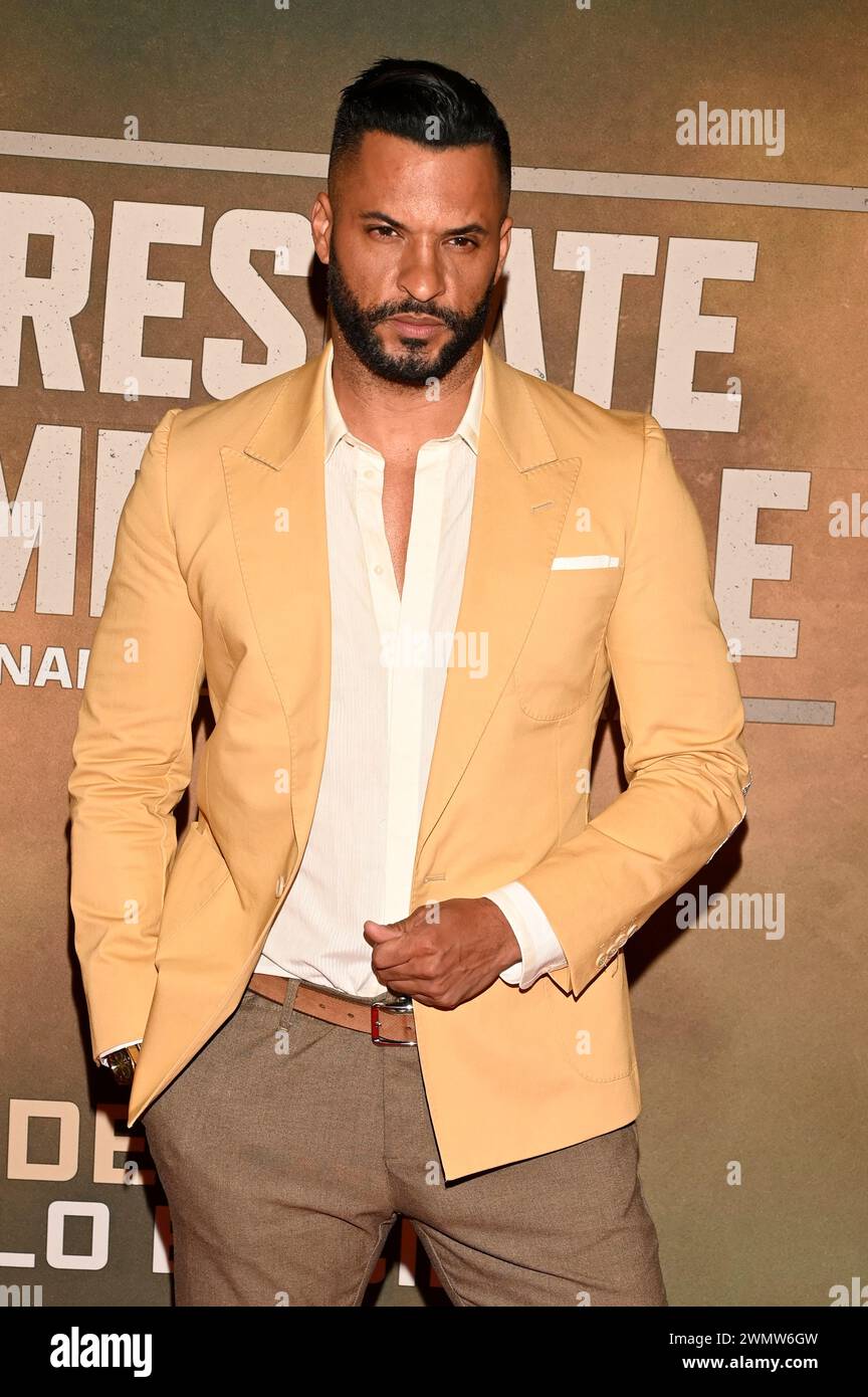 Mexico City, Mexico. 27th Feb, 2024. British actor Ricky Whittle is ...