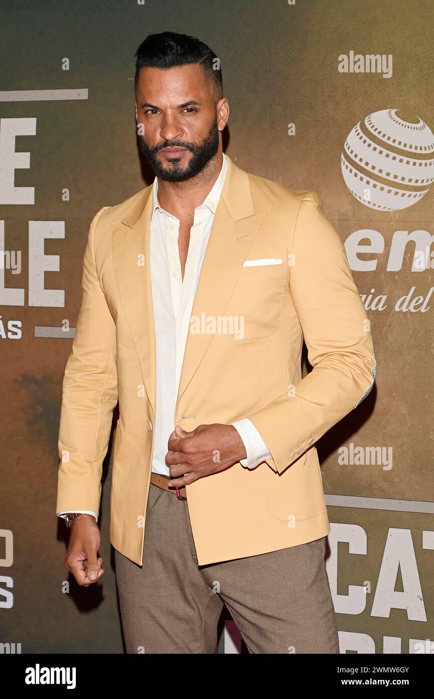 Mexico City, Mexico. 27th Feb, 2024. British actor Ricky Whittle is ...