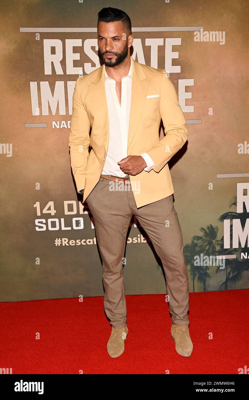 Mexico City, Mexico. 27th Feb, 2024. British actor Ricky Whittle is ...