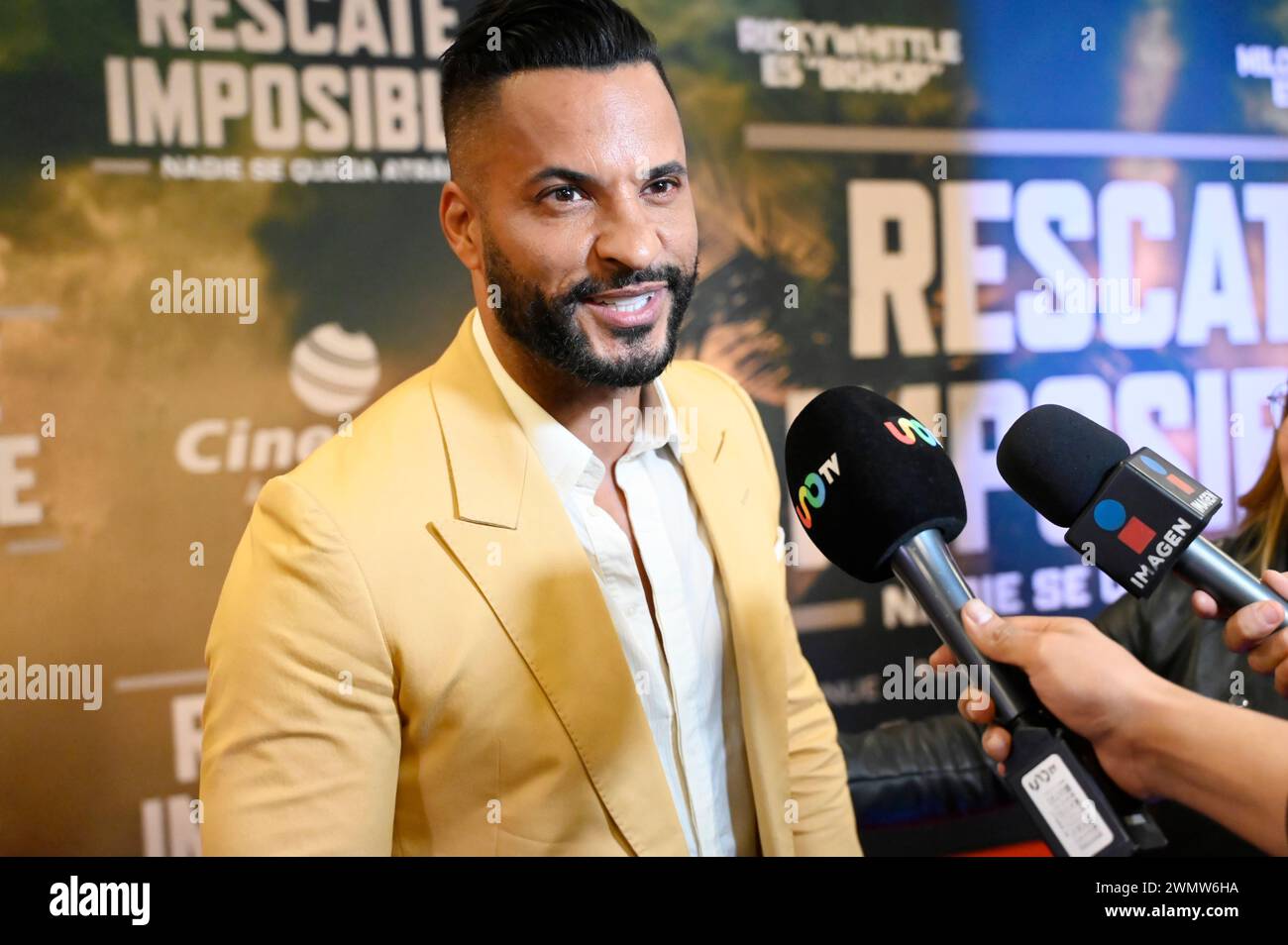 Mexico City, Mexico. 27th Feb, 2024. British actor Ricky Whittle is ...