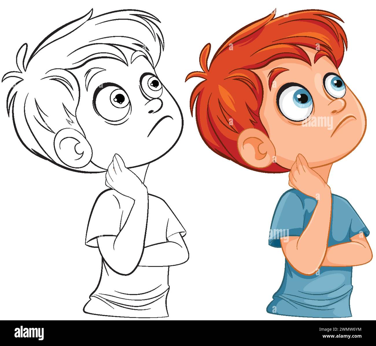 Curious gaze Stock Vector Images - Alamy