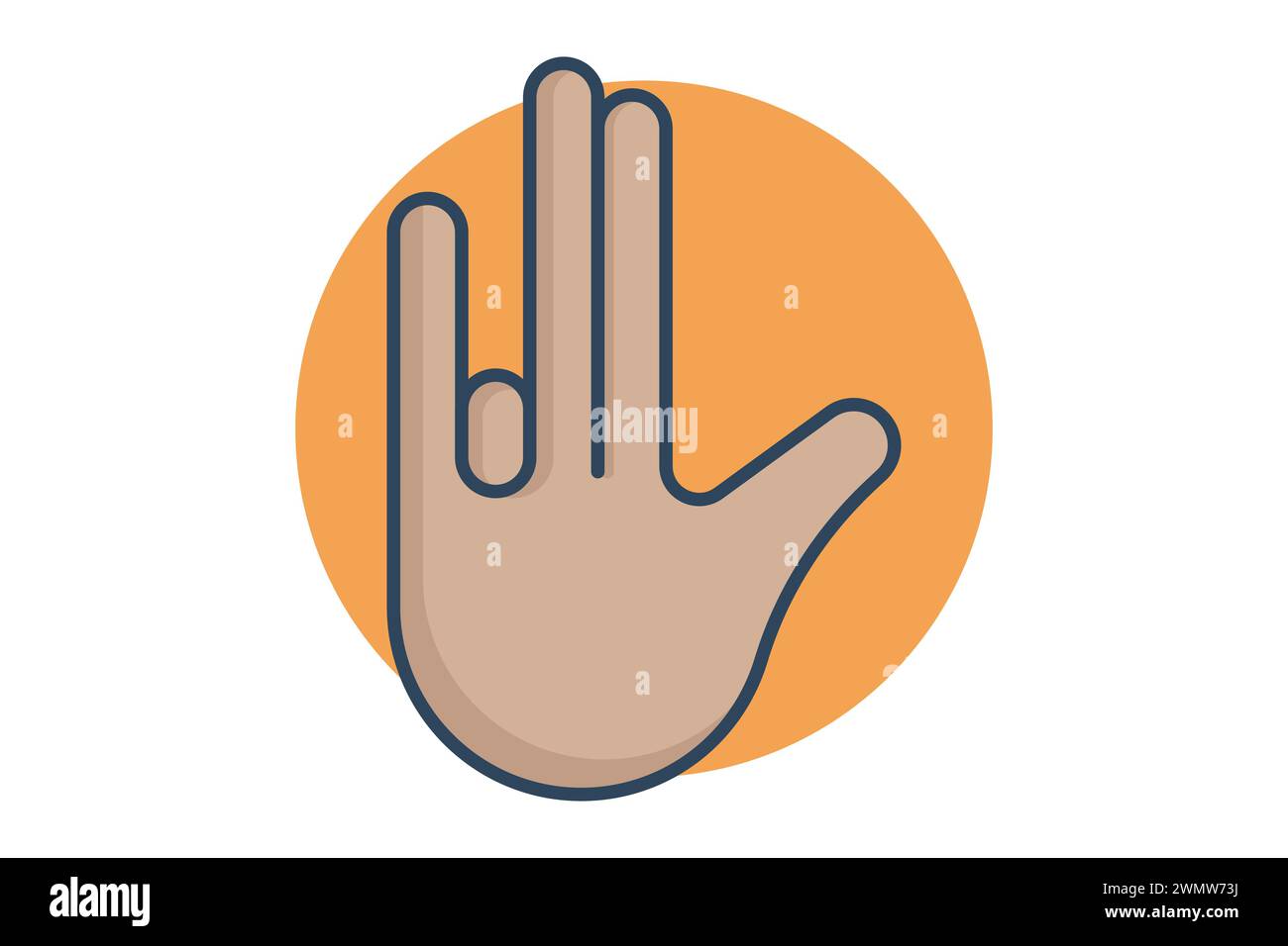 American sign language alphabet Stock Vector Images - Alamy