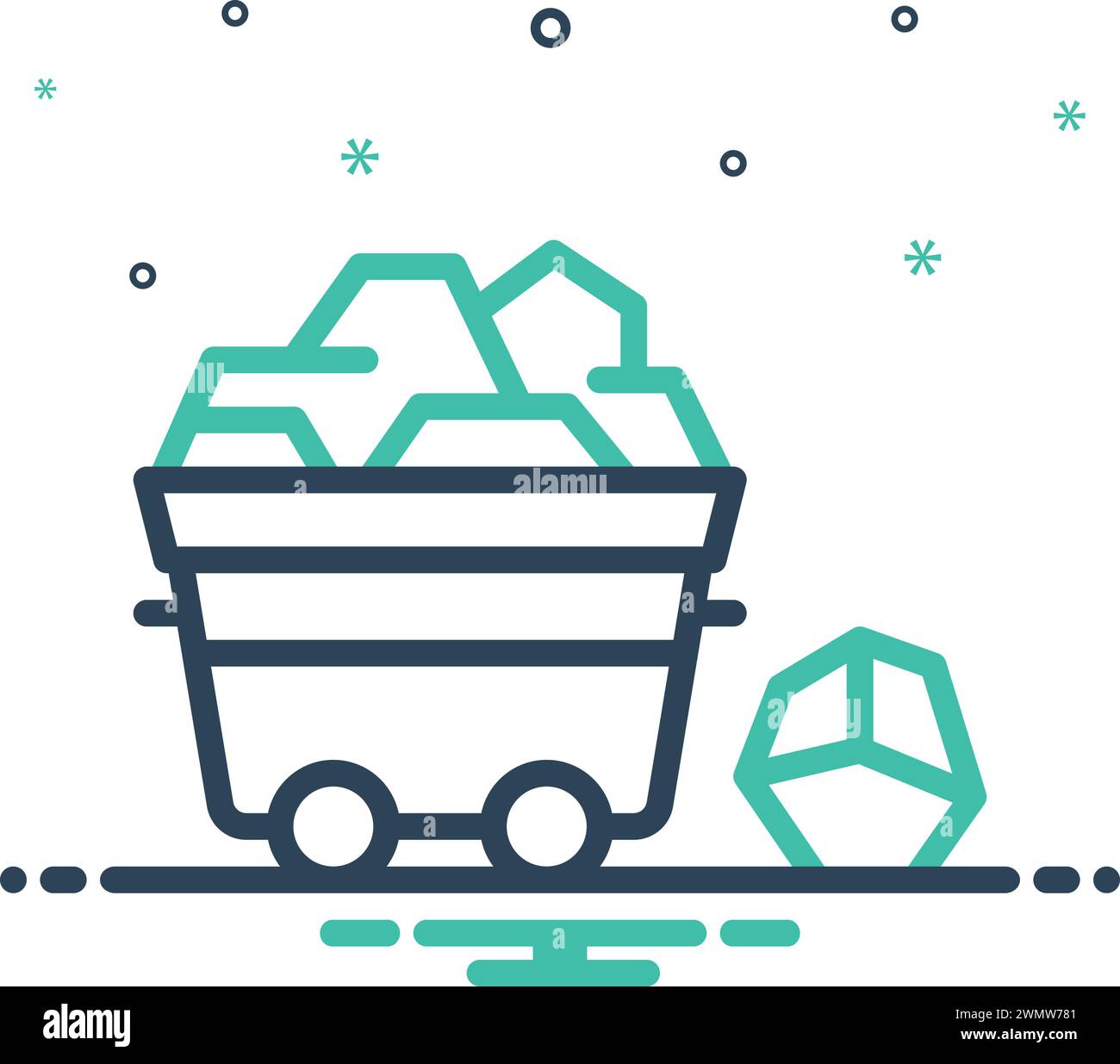 Metallic minerals Stock Vector Images - Alamy