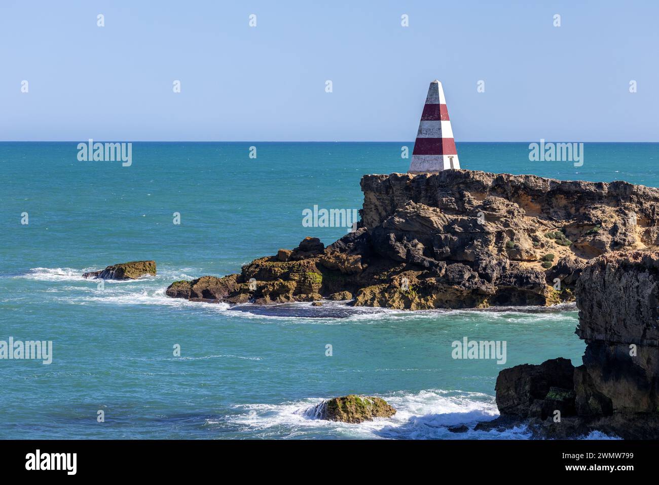 The iconic Obelisk on a bright sunny day in Robe South Australia on ...