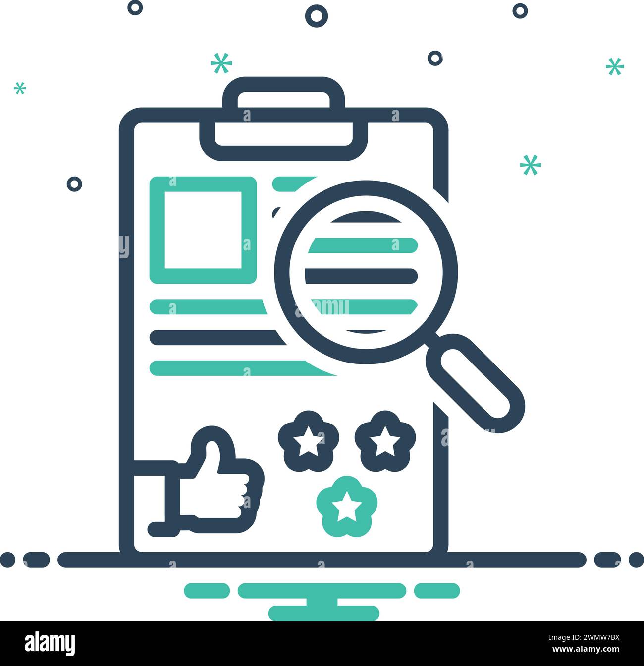 Icon for evaluating,examining Stock Vector Image & Art - Alamy