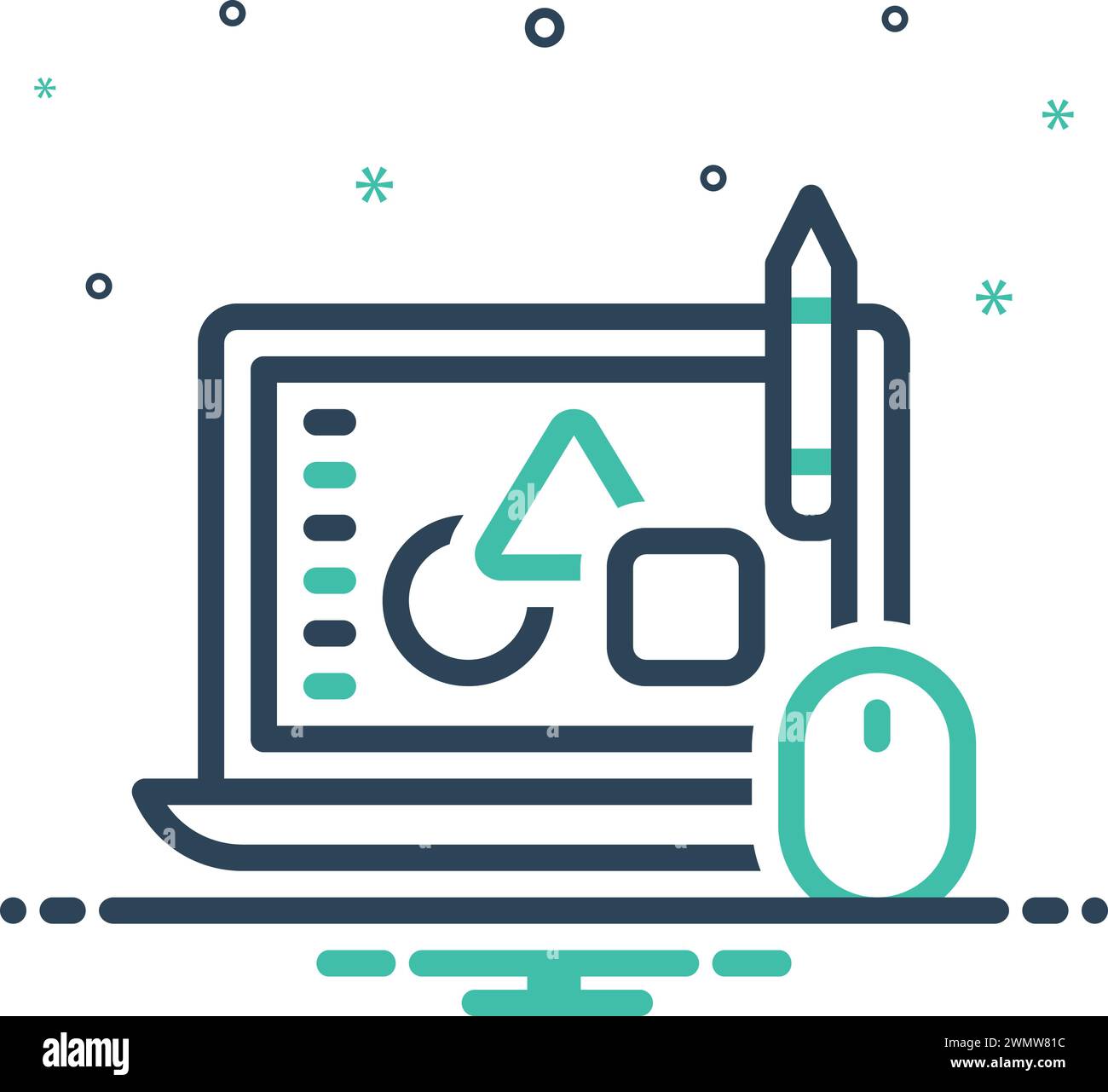 Icon graphical creative Cut Out Stock Images & Pictures - Alamy