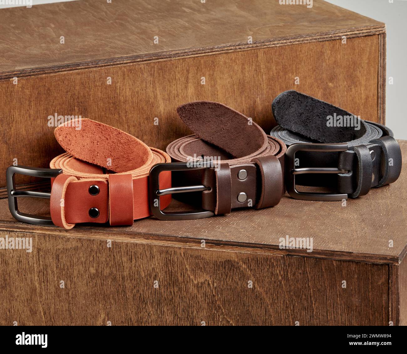 Rolled up belts hi-res stock photography and images - Alamy
