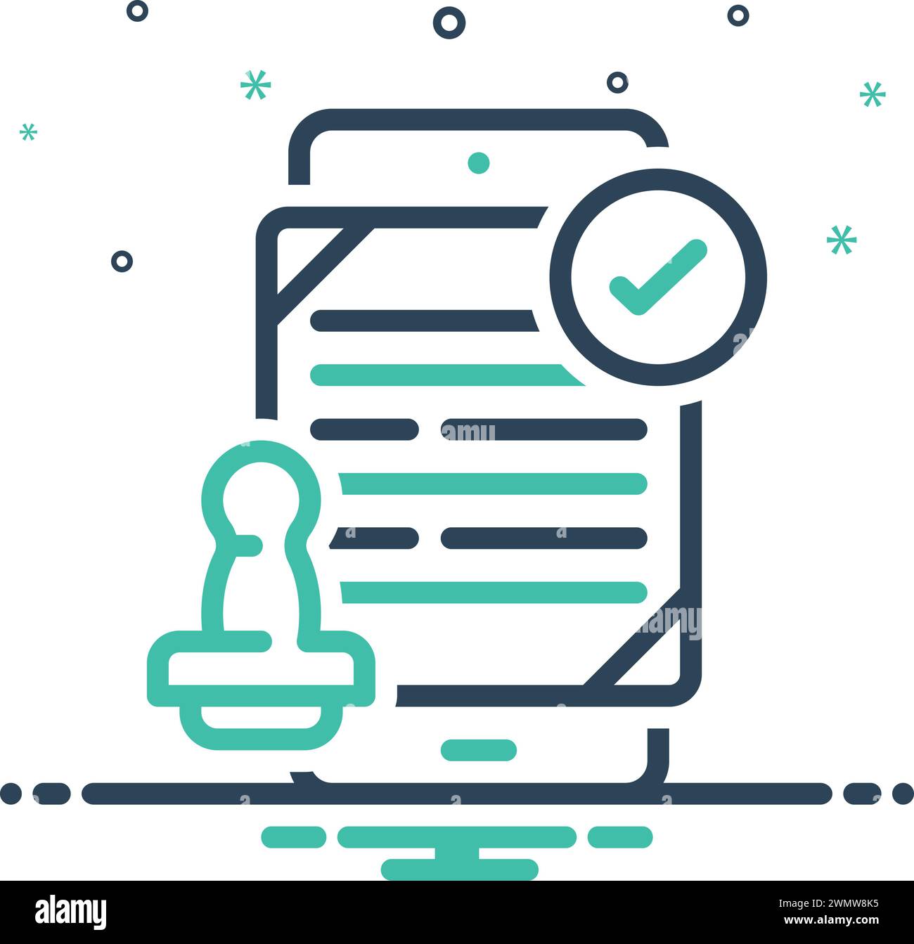 Icon for allow,authorize Stock Vector Image & Art - Alamy