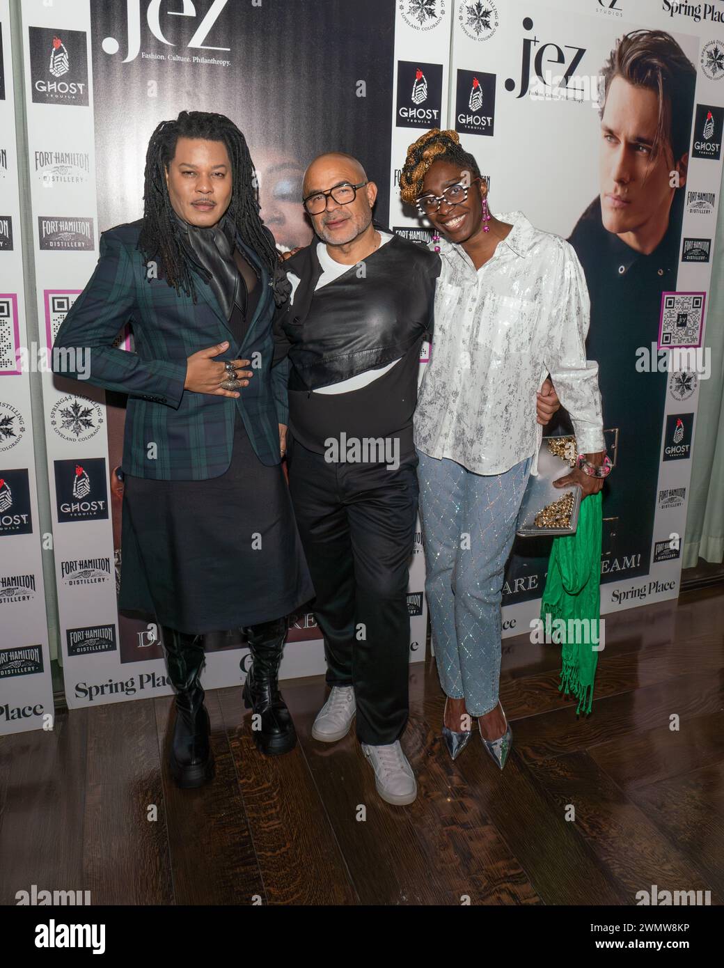 Ty-Ron Mayes, Ezequiel DelaRosa and Tinu attends the Jez Magazine ...