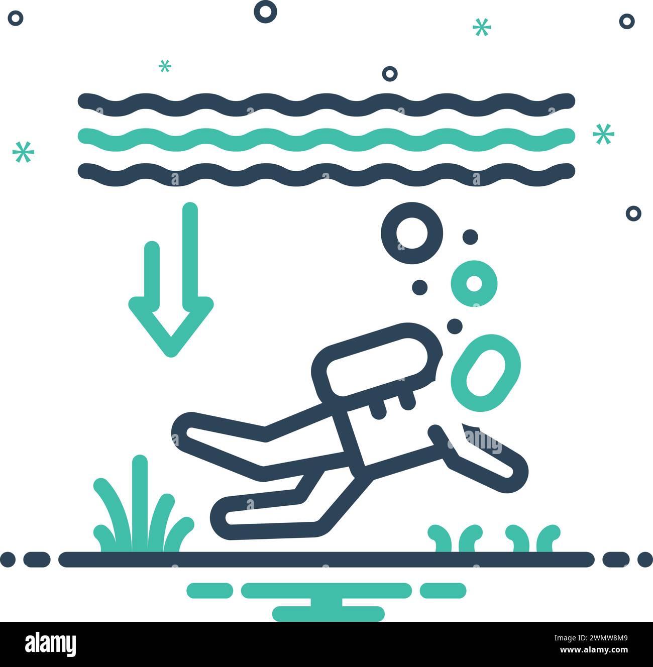 Depth sign Stock Vector Images - Alamy