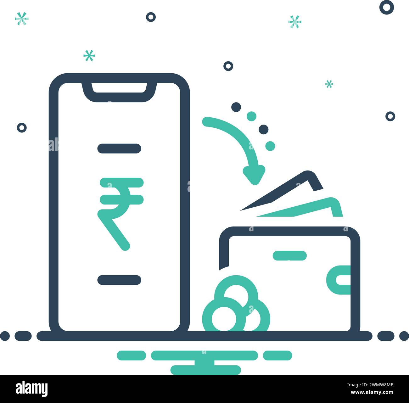 Online transfers Stock Vector Images - Alamy