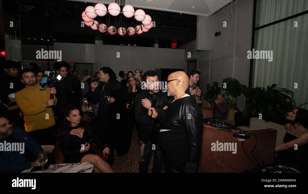 Idriss B and Ezequiel DelaRosa attends the Jez Magazine Launch Party at ...