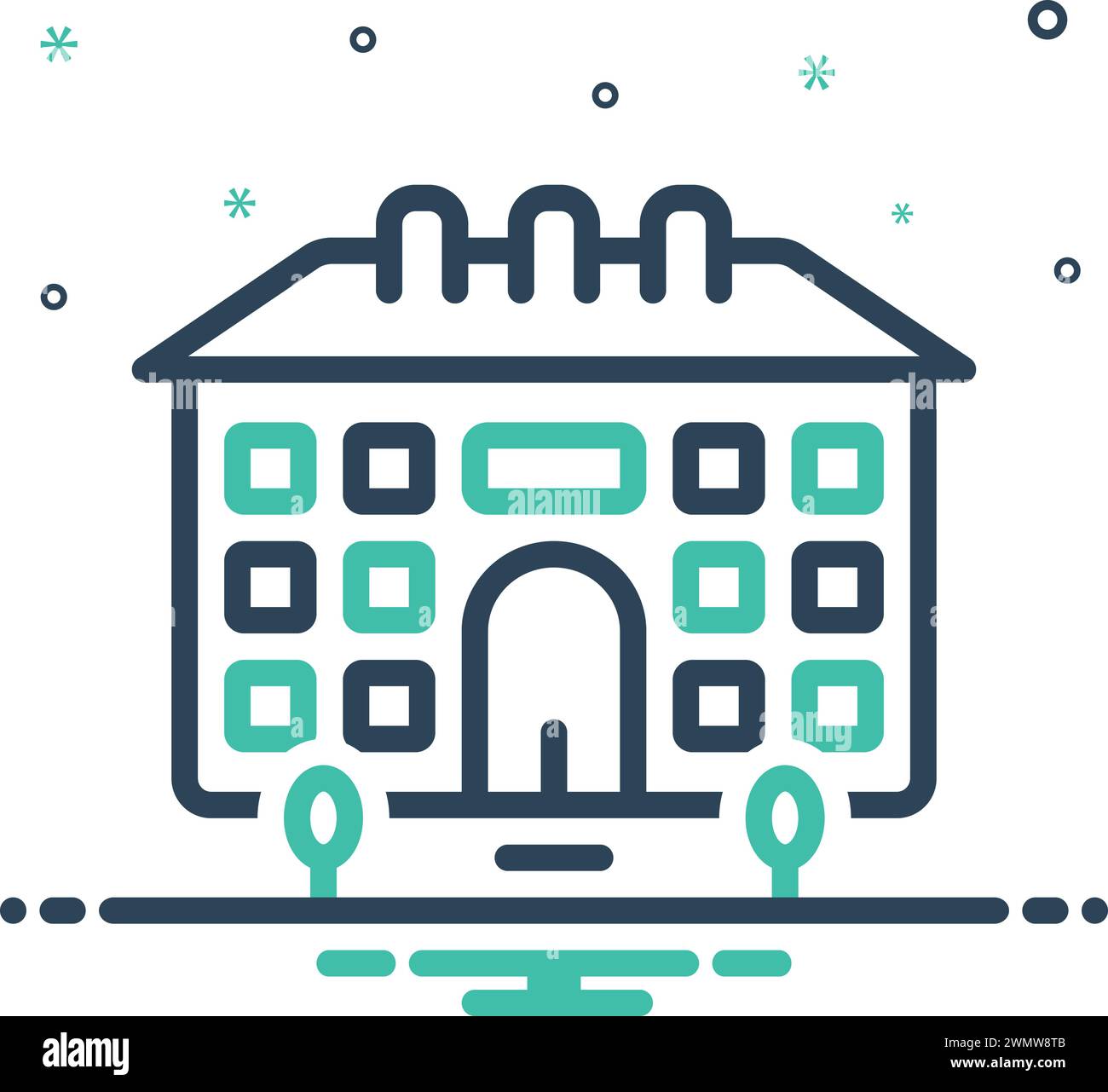 Icon for colonial,house Stock Vector Image & Art - Alamy