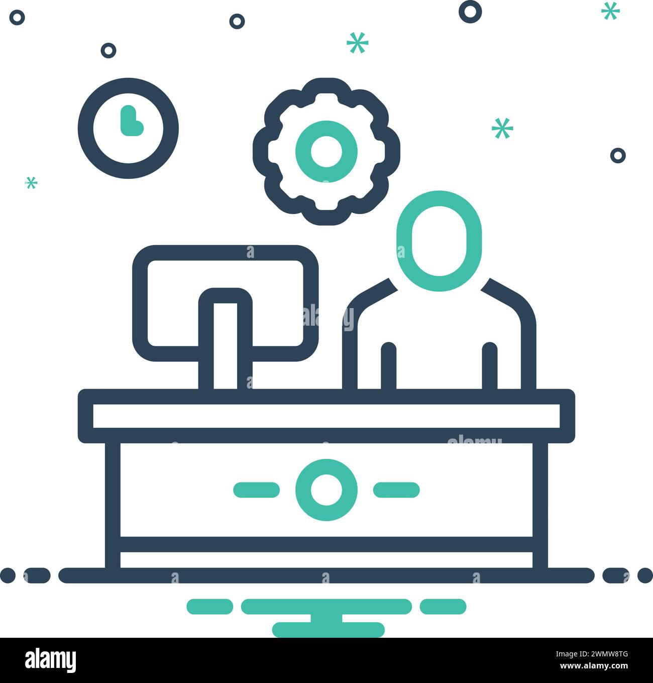 Managerial vector vectors Stock Vector Images - Alamy