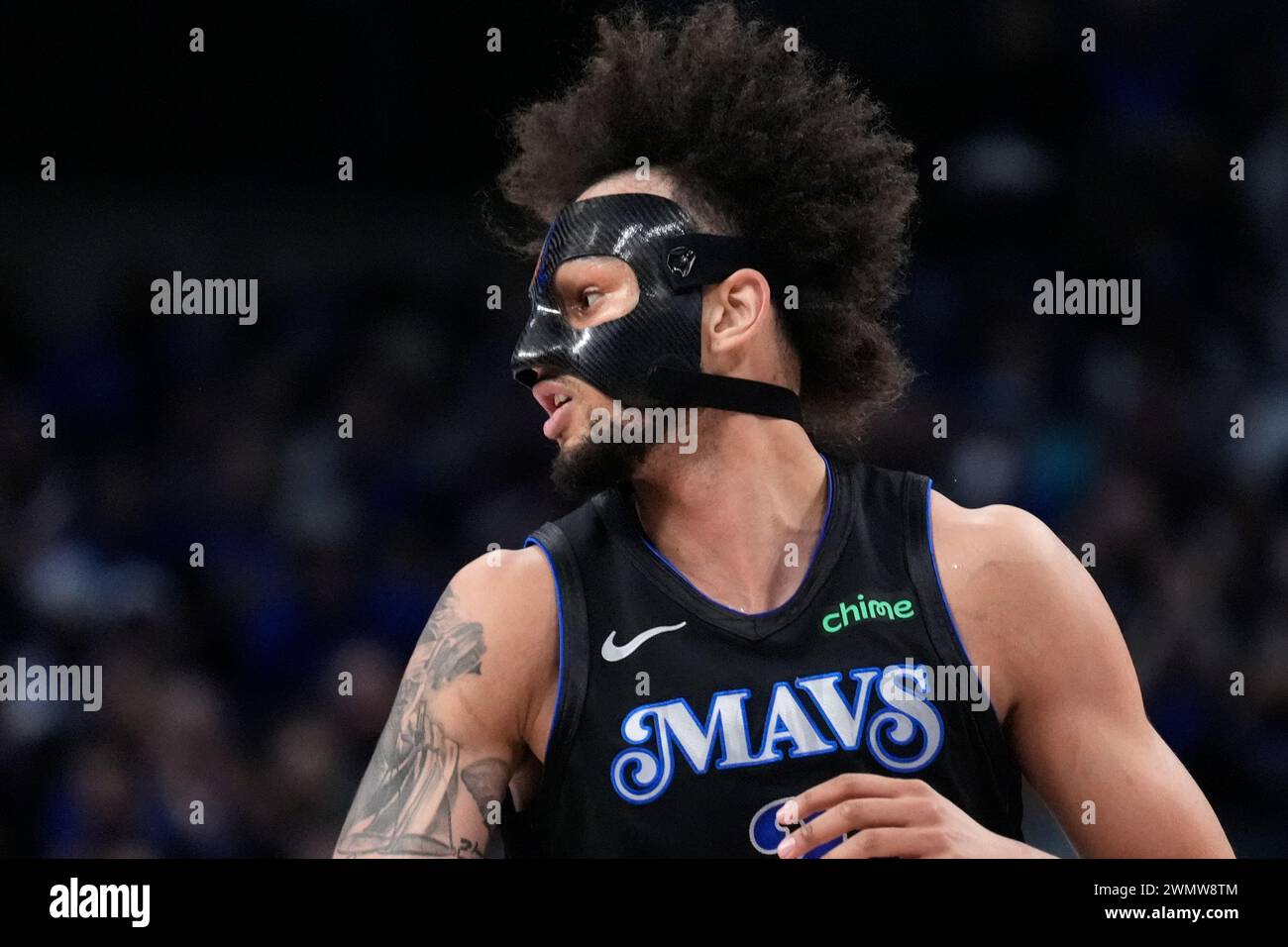 Dallas Mavericks center Dereck Lively II runs up court during an NBA ...