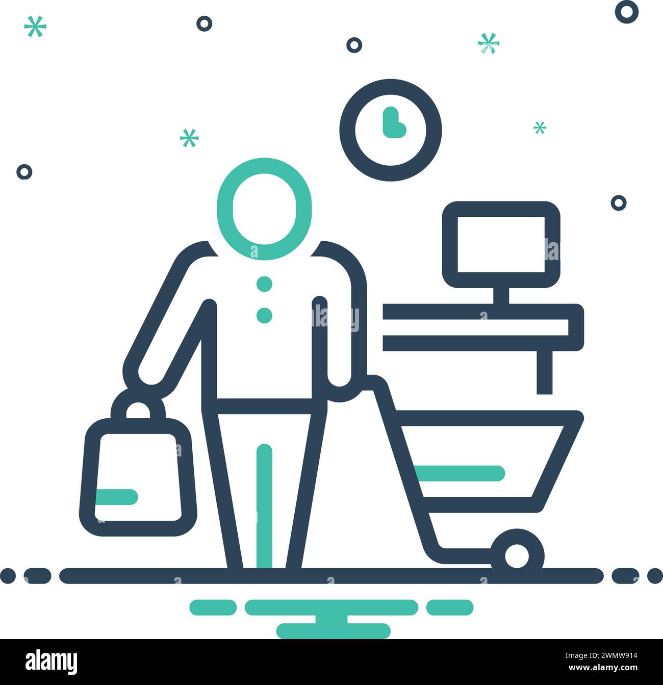 Icon for customer,billing counter,clientele Stock Vector Image & Art ...