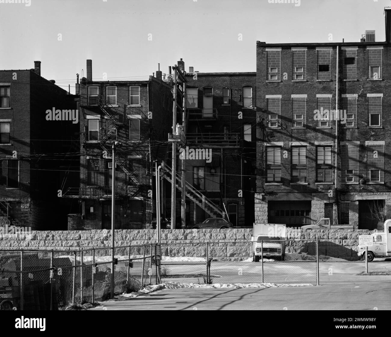 View rear main building Black and White Stock Photos & Images - Alamy